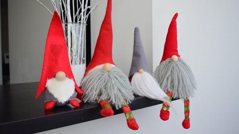 Новогодний гномик выкройка и мастер класс пошагово